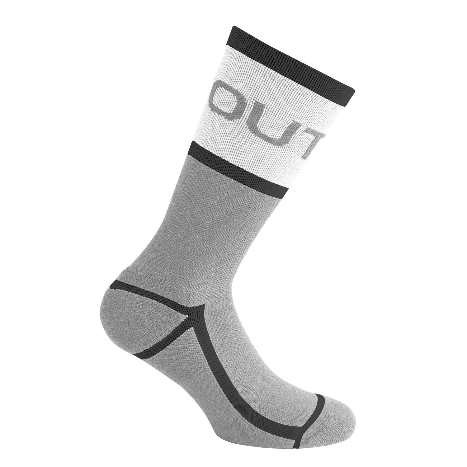 Prime Sock winter socks - light gray melange-white | Dotout